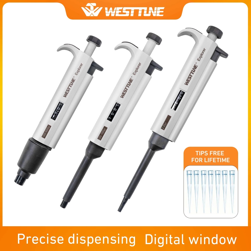 13N WESTTUNE Plastic Micro Pipette Gun Lab Single Channel Pipettor ...