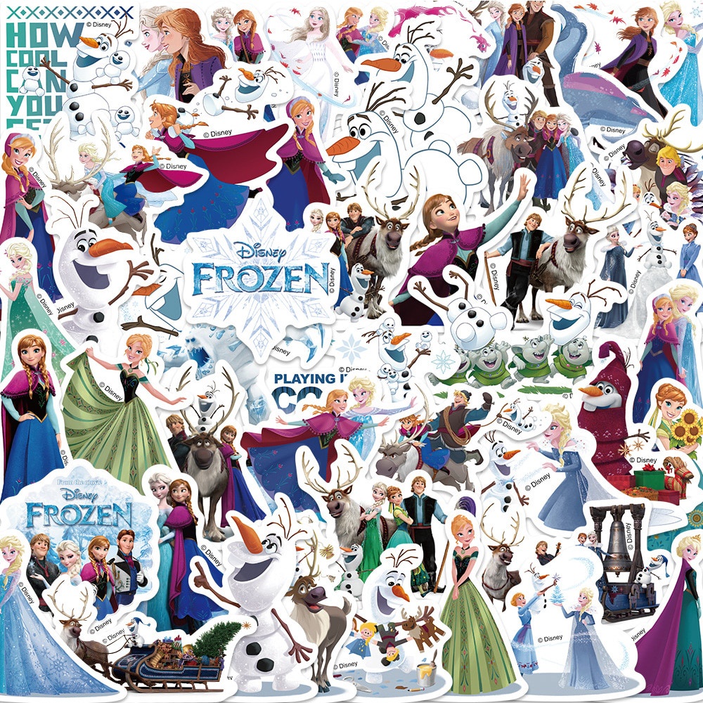⊰10/30/50PCS Disney Movie Frozen Graffiti Stickers Princess Anna Elsa ...