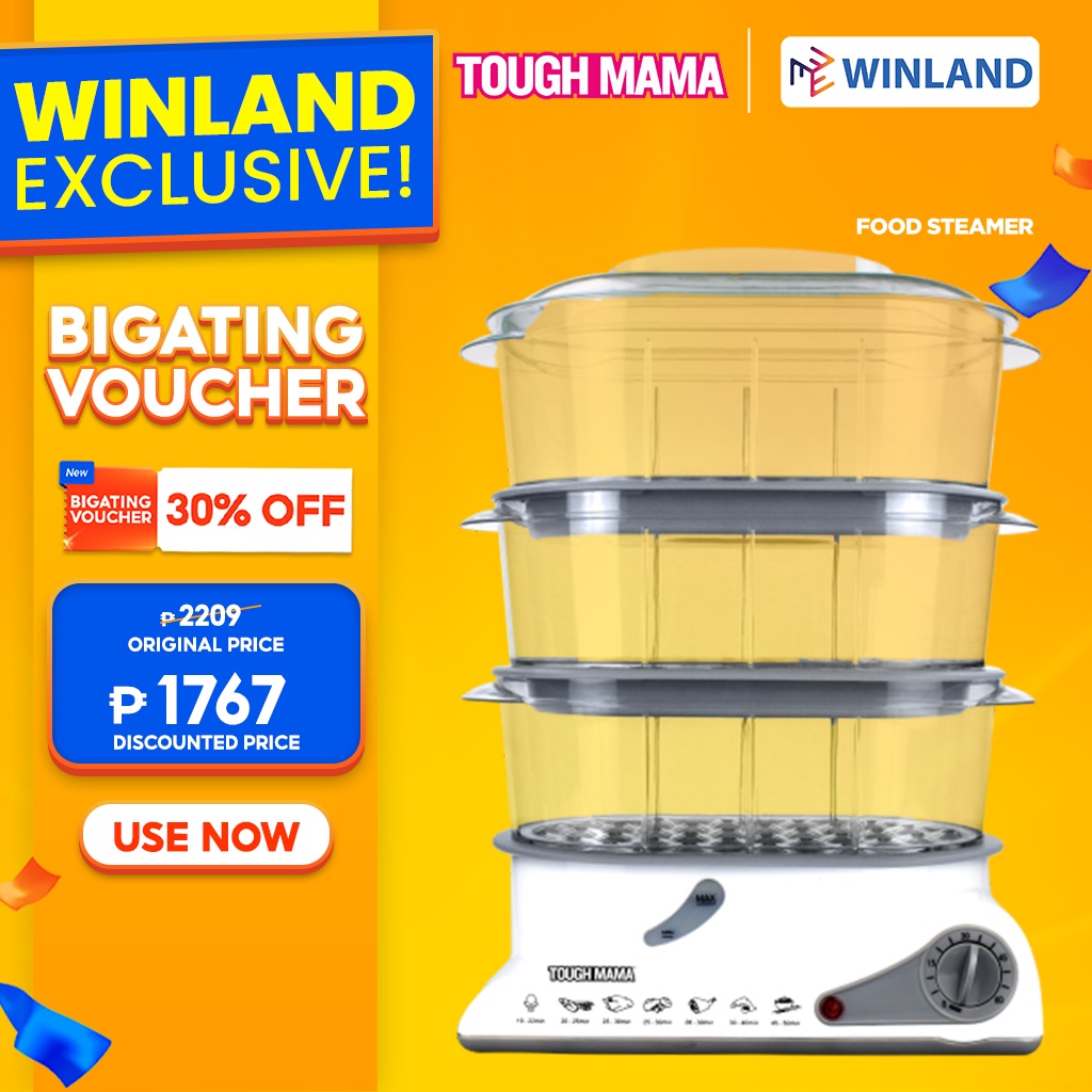 [7002]TOUGH MAMA by Winland 3-Layer Food Steamer with 10L Capacity NTM-FS2 | Shopee Philippines