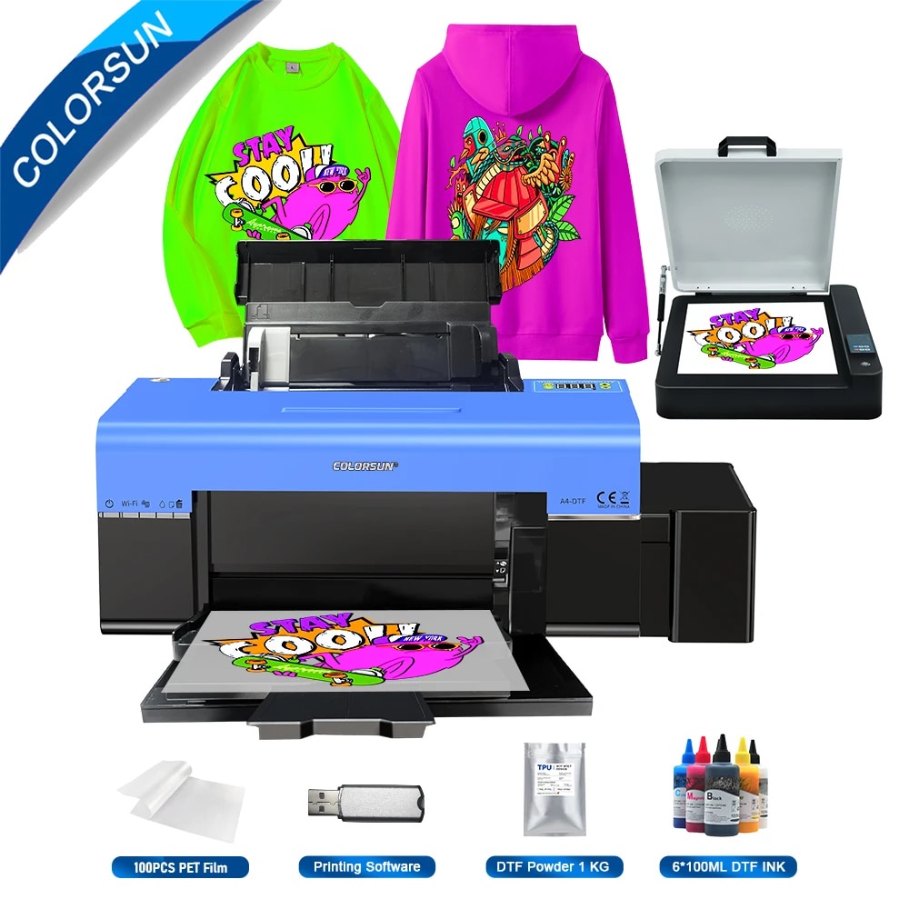 Colorsun A4 DTF Printer For Epson L805 T-Shrit Printing Machine ...