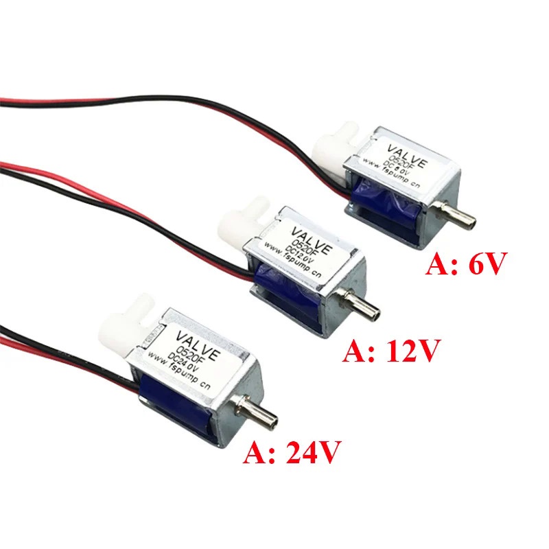 DC 6V 12V 24V Micro Mini Electric DC Solenoid Valve 2-position 3-way ...