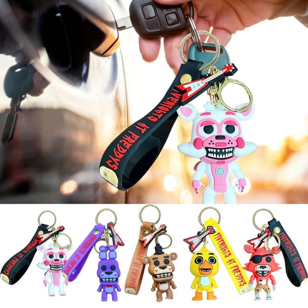 Halloween Five Nights at Freddys Keychain Anime Figure Freddy Keychain ...