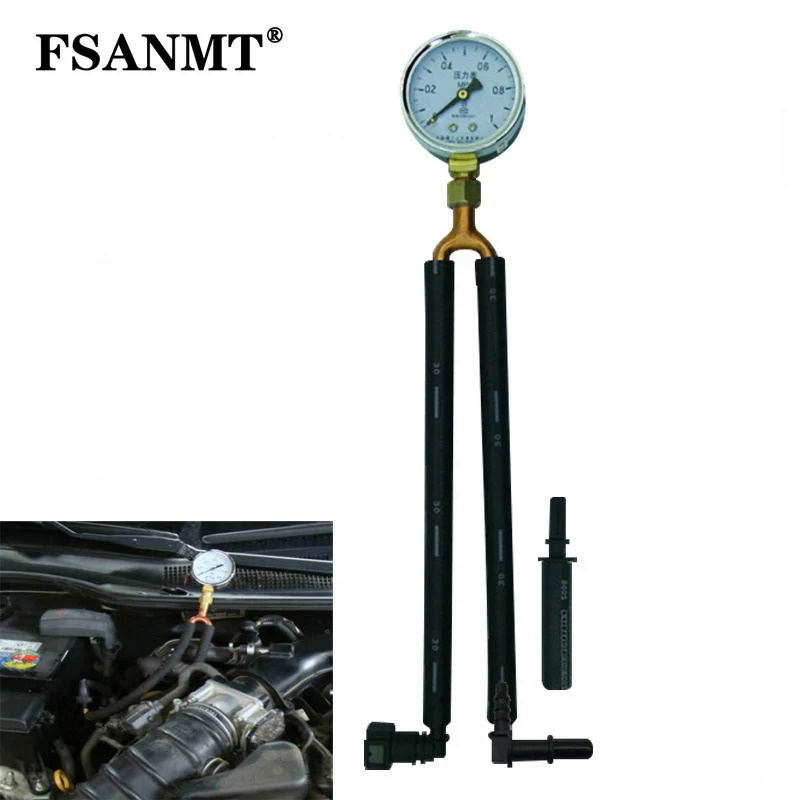 Universal Car Gasoline Pressure Gauge Oil Pressure Fuel Pressure Gauge ...
