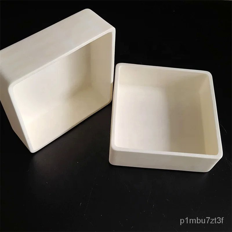 Square and rectangle alumina ceramic crucible for furnace kiln oven ...