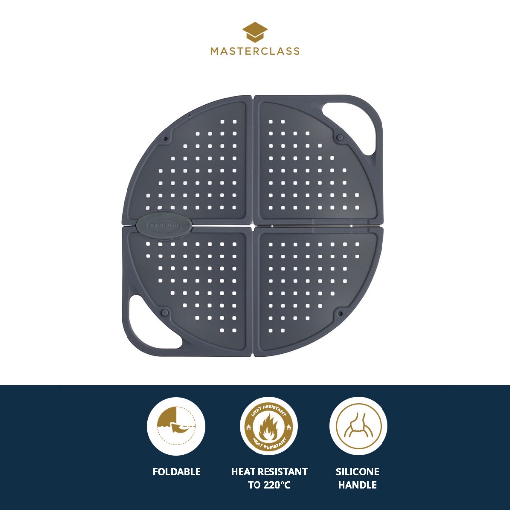 Masterclass Smart Place Folding Splatter Guard Gray | Shopee Philippines