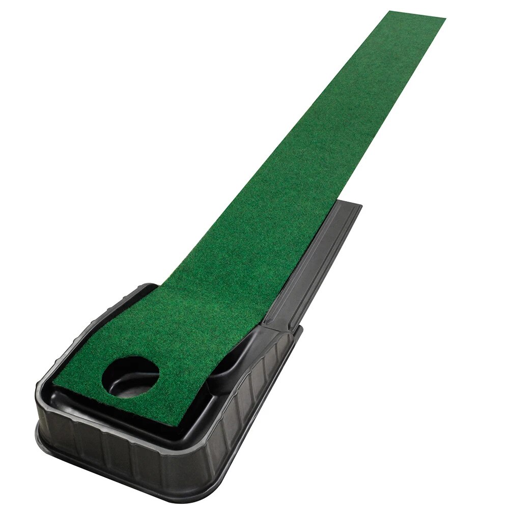 17j Indoor Golf Putting Green Mat Practice With Ball Return Putter ...