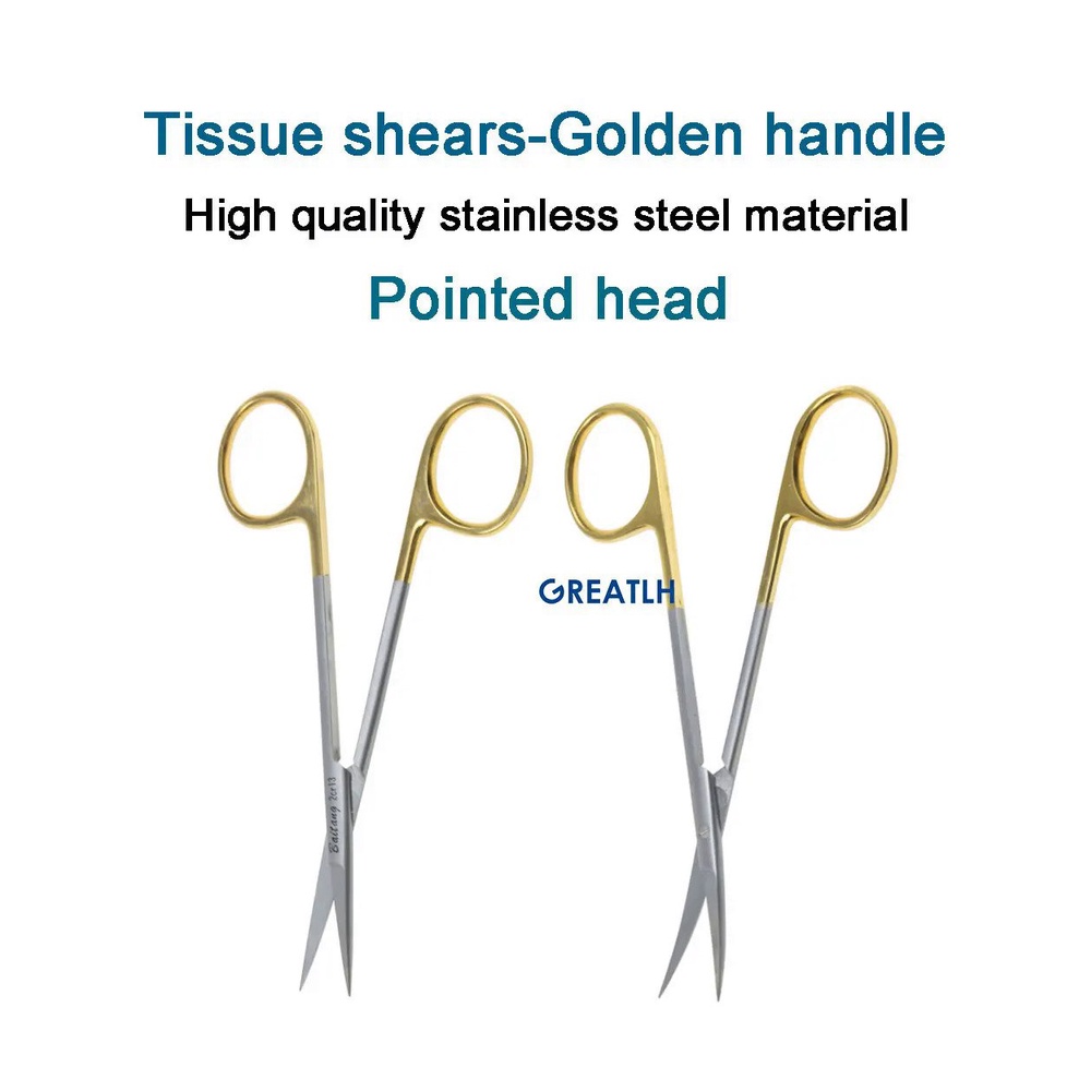 Newly launched Stainless Steel Tissue Scissors Straight Head Curved ...