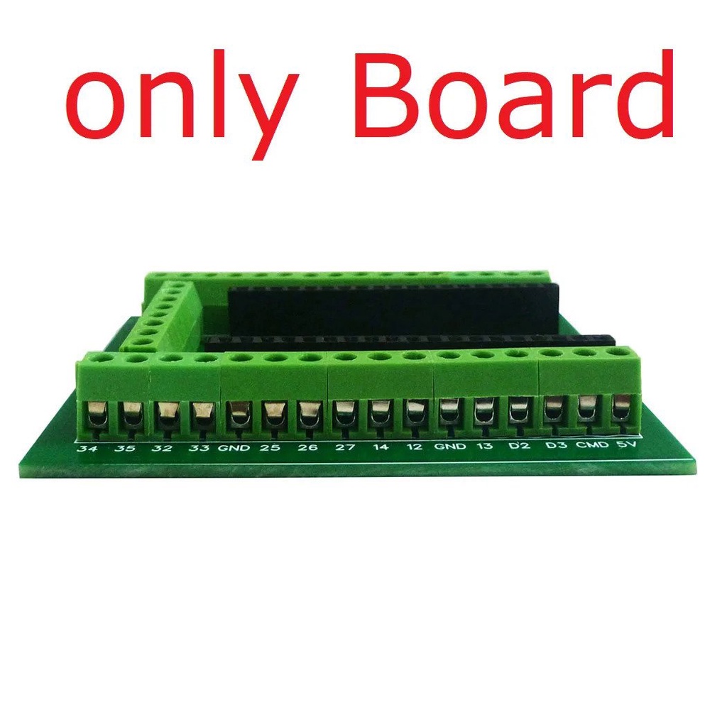 DIN Rail Mount Screw Terminal Block Adapter Module For ESP32S ESP-WROOM-32 DevKitC ESP32 WIFI ...