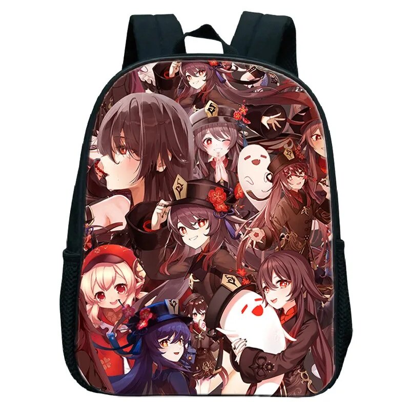 64Z Genshin Impact Hu Tao Kawaii Student Backpack School Supplies for ...