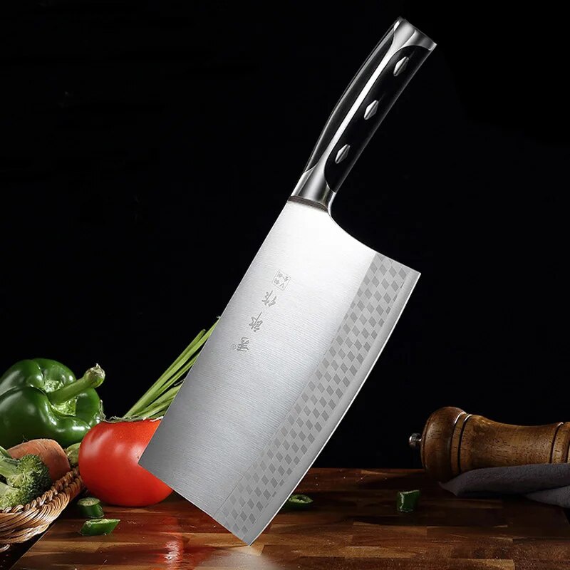 Stainless Steel Chinese Kitchen Knife Chopping Dual-purpose Chef Knife ...