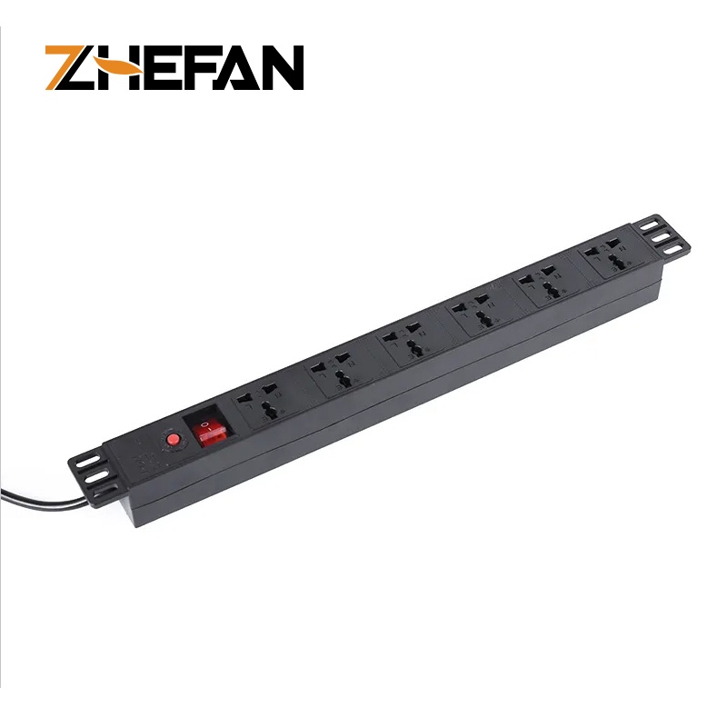 ZHEFAN Basic 1p 32a 30a Iec 1u Universal Pdu 6 Way 1u 30 Amp Pdu With ...