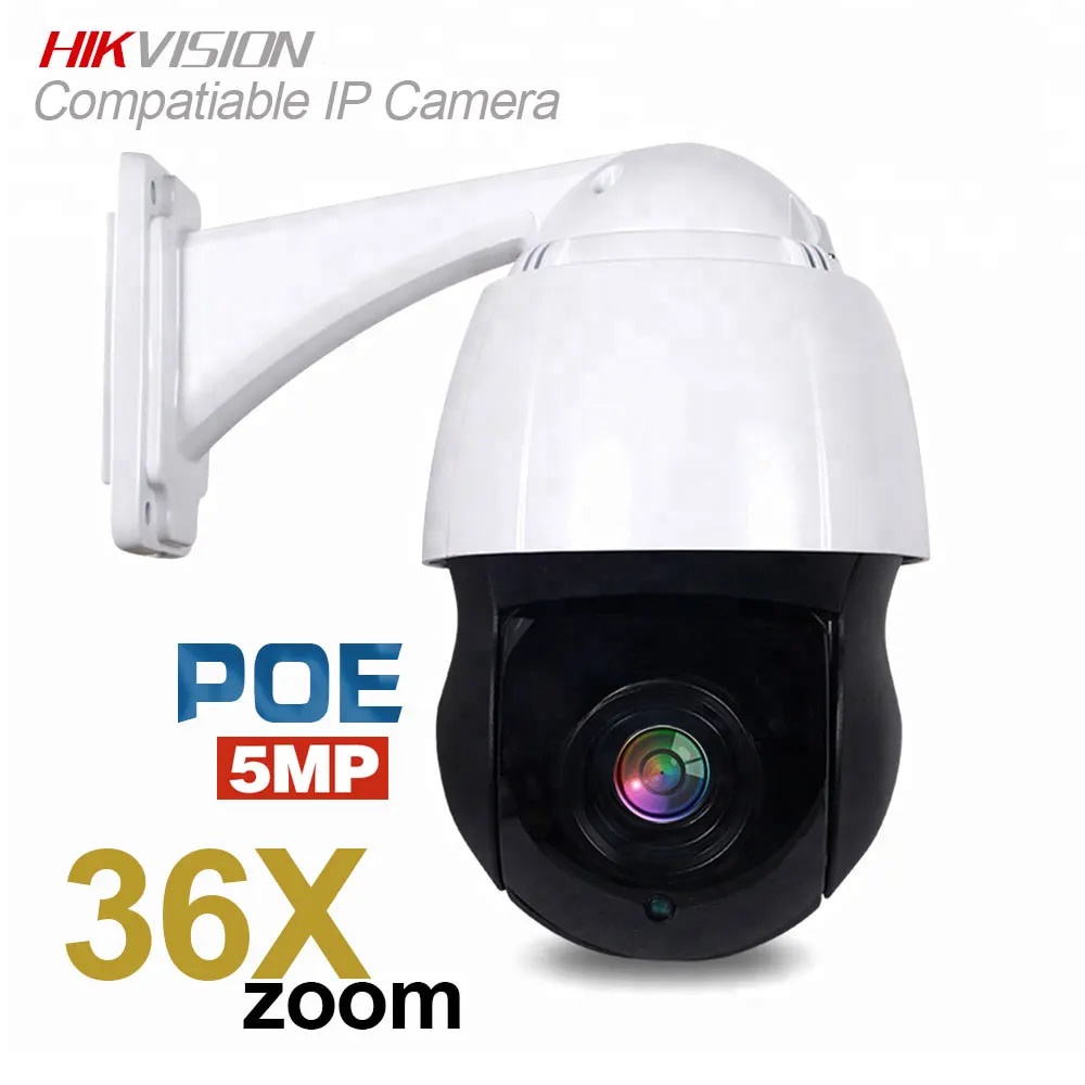 ☬Outdoor Metal Speed Dome PTZ Camera 36X zoom 5MP PTZ POE IP Camera Network Onvif CCTV 150m IR C ...