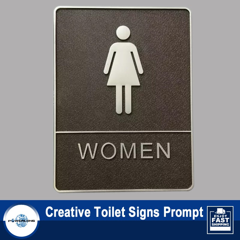 Toilet Sign WC Man & Woman Restroom Hotel Prompt Sign House Number ...