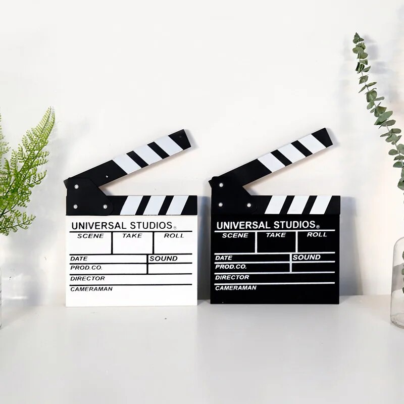 Wooden Director Movie Scene Clapperboard Film Action Slate Clap TV ...