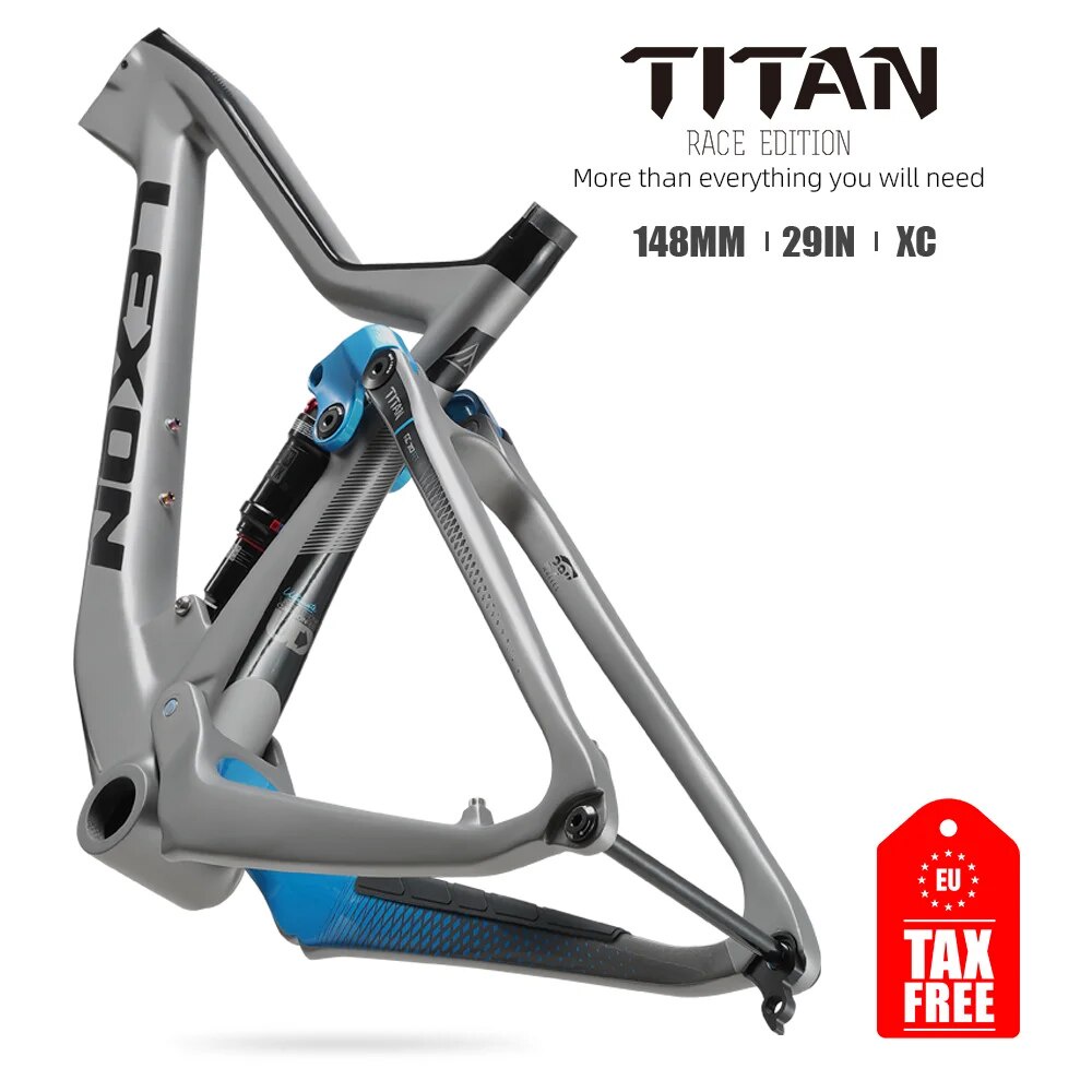 2023 LEXON Carbon MTB Frame Full Suspension 29 Boost Mountain Bike XC ...