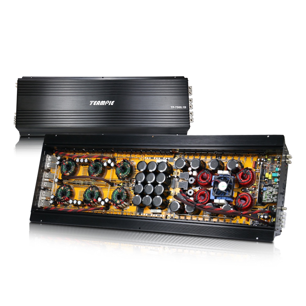 OEM Korea SPL Car Amplifier Class D Monoblock Half Bridge 1 OHM 7500W RMS Teampie TP-7500.1D ...