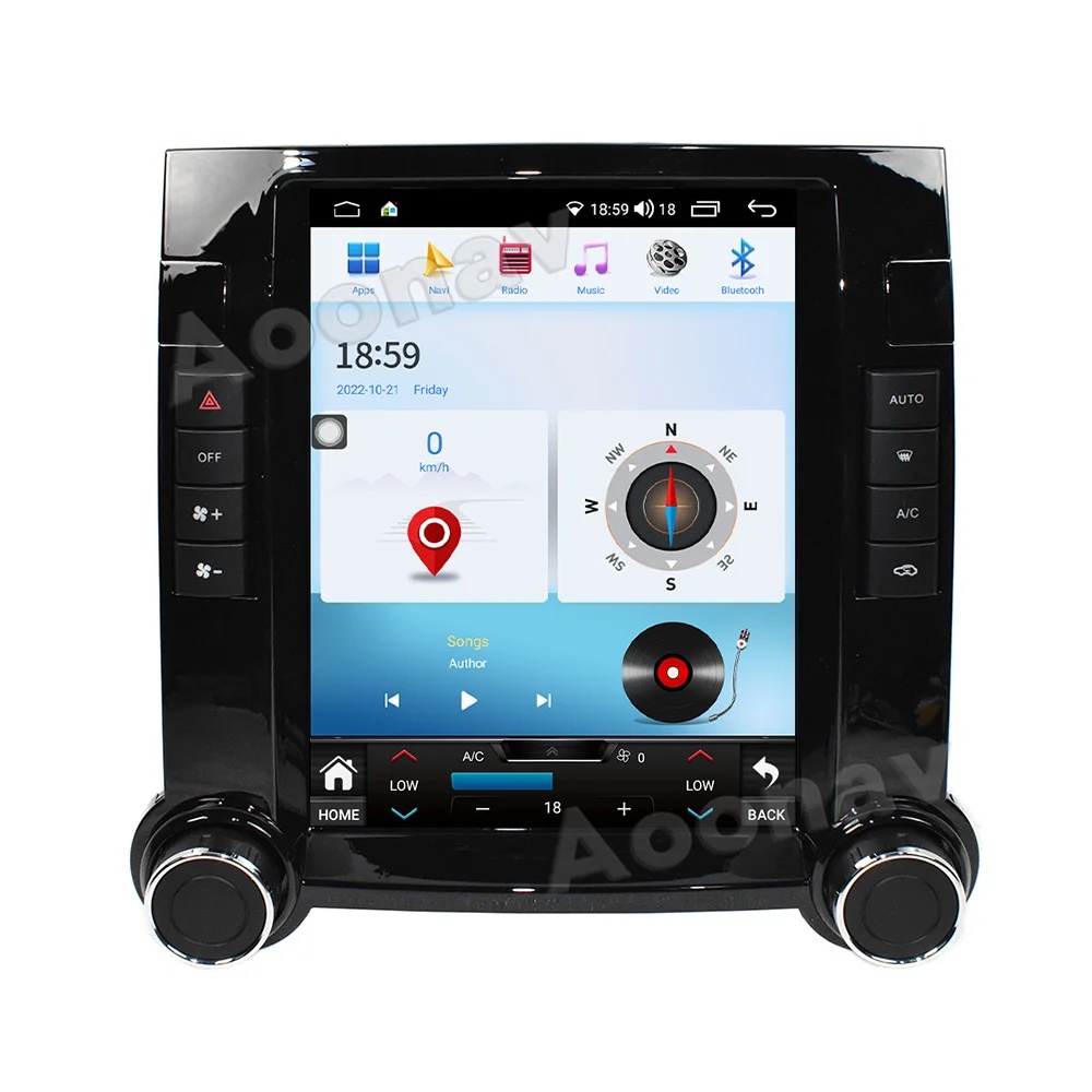 9.7 Inch Tesla Screen Car Radio Android 12 For Volkswagen Touareg 2003 ...