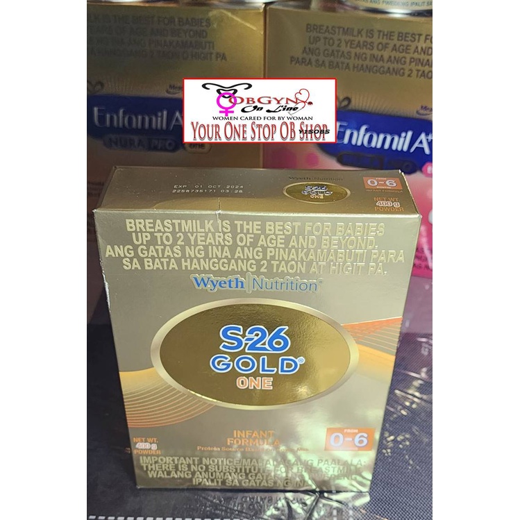 S26 Gold One Genuine Infant Formula 06 Months Box 400g | Shopee Philippines