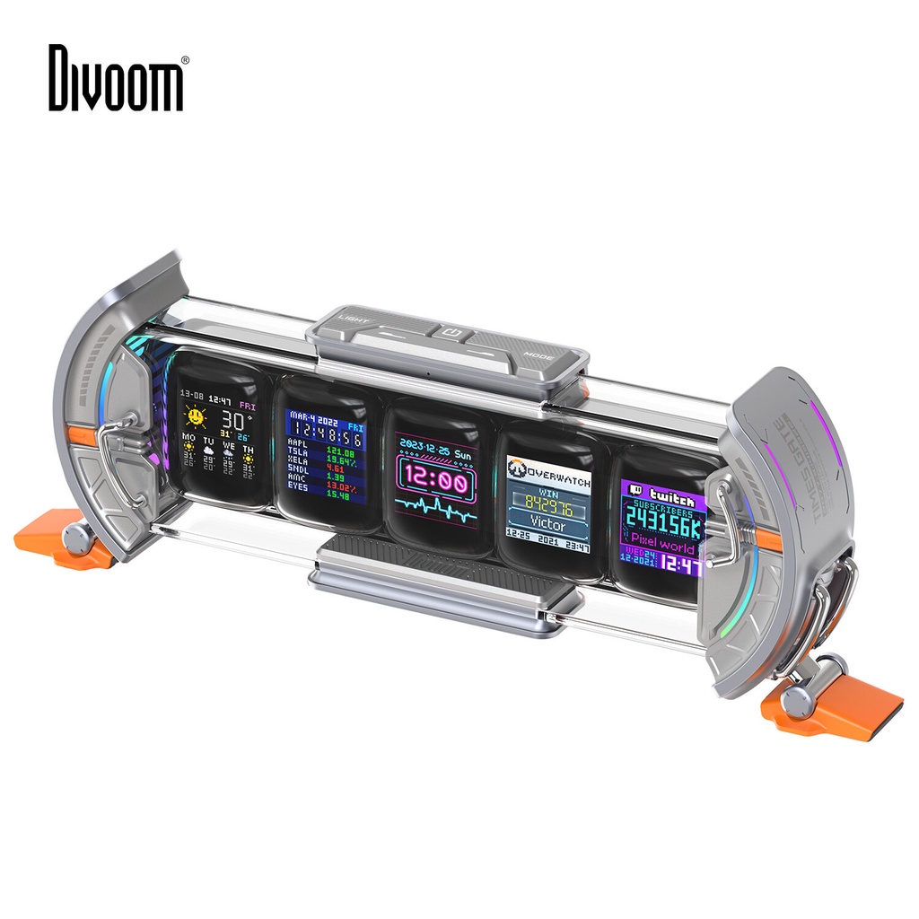 Original Divoom Times Gate Pixel Art Gaming Setup Clock with Smart App ...