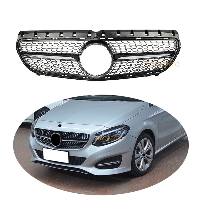 Facelift diamond style Car front bumper grille for Mercedes Benz B ...