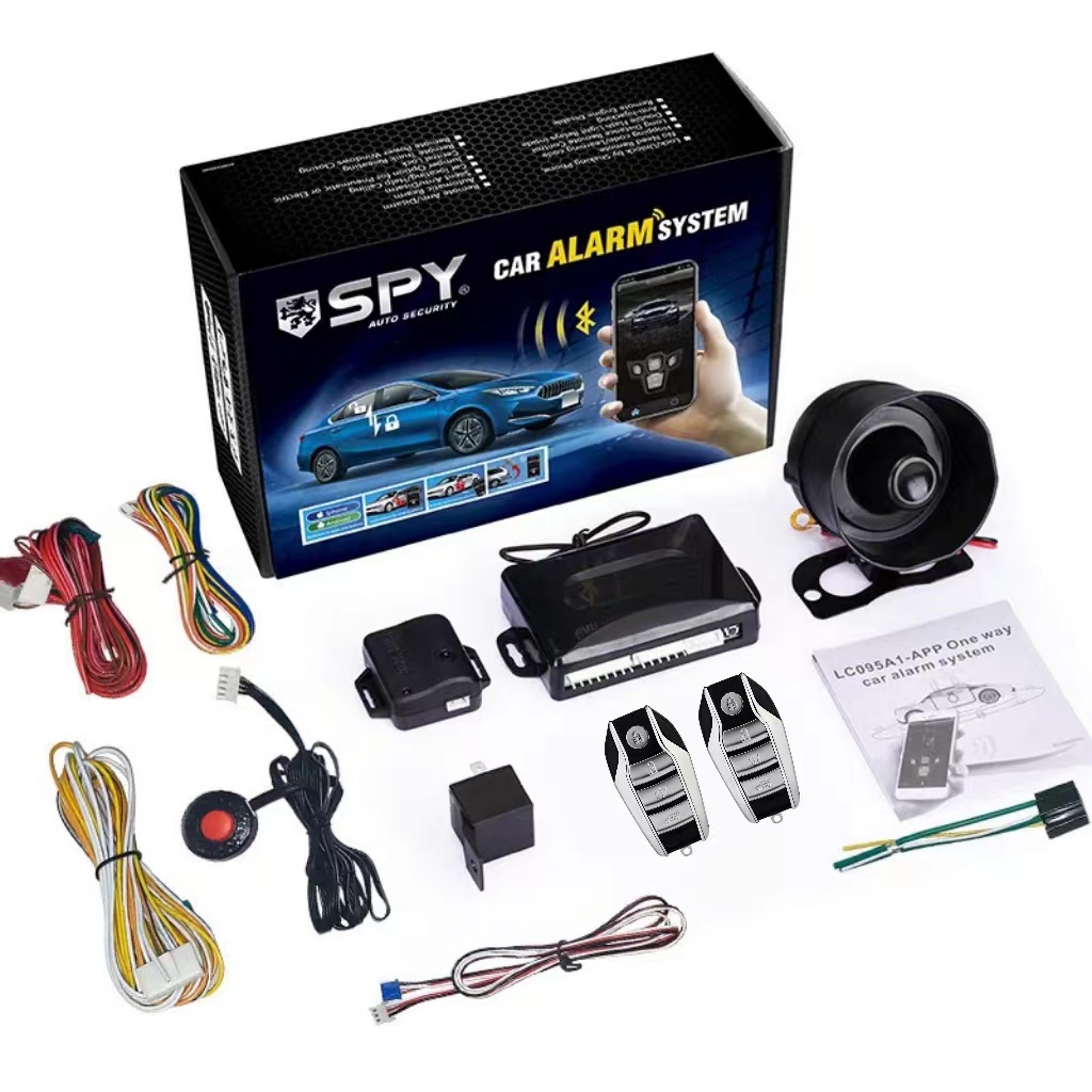 SPY One Way Car Alarm System Keyless Entry Centra Door Lock Kit Phone ...