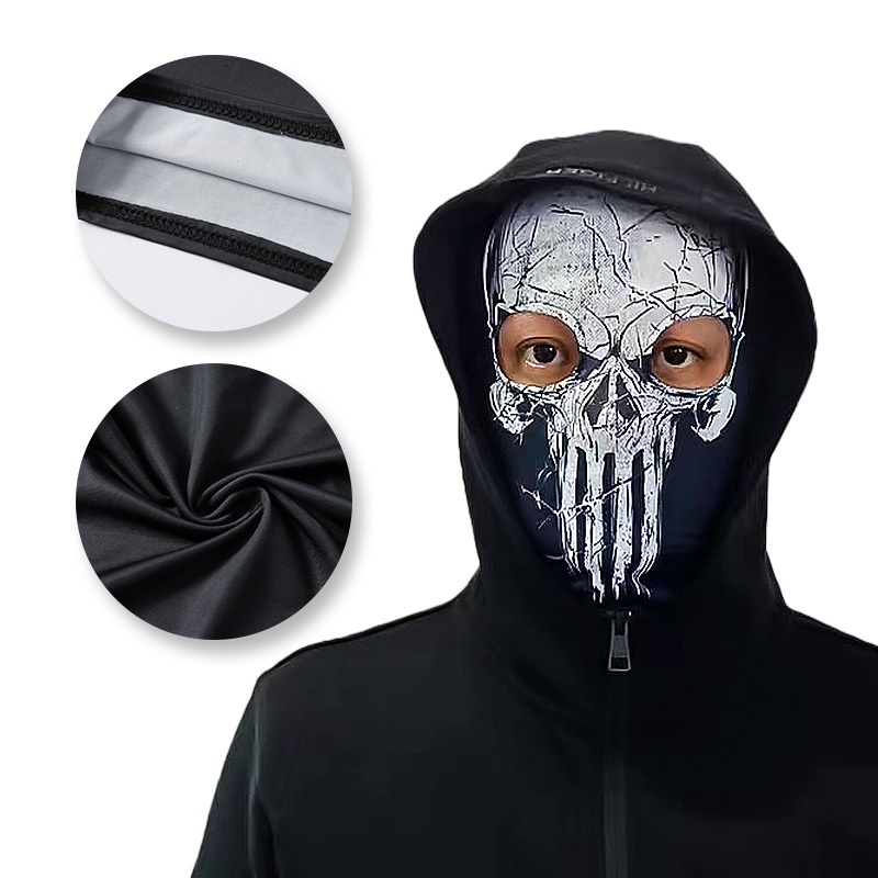Designer Print 3D Cool Ghost Skull Ski Maskss Custom Logo Full Face ...