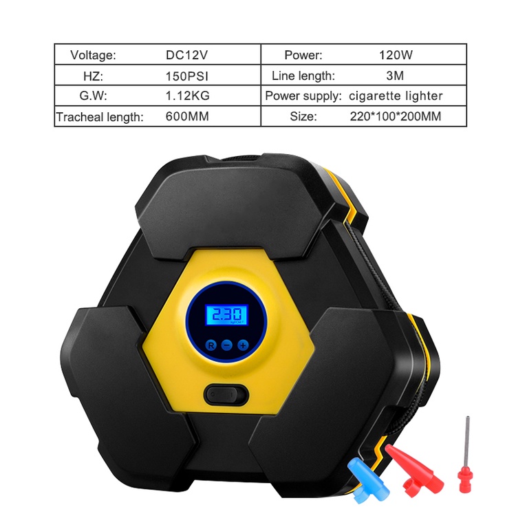 hot selling DC12 volt Portable electric hand mini car tyre air ...