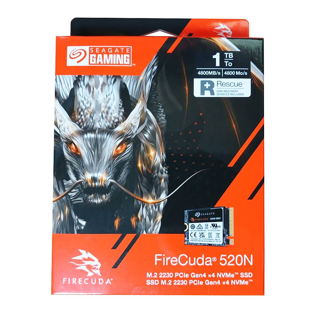 Seagate 1TB FireCuda 520N PCIe Gen4 NVMe M.2 2230 SSD (R:4800MB/s ...