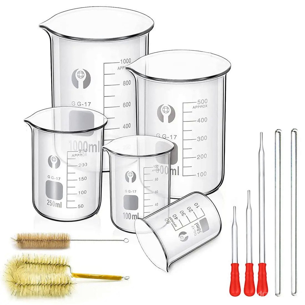 Laboratory Thick Walled Beaker Glassware Glass Beaker For Chemical Test ...