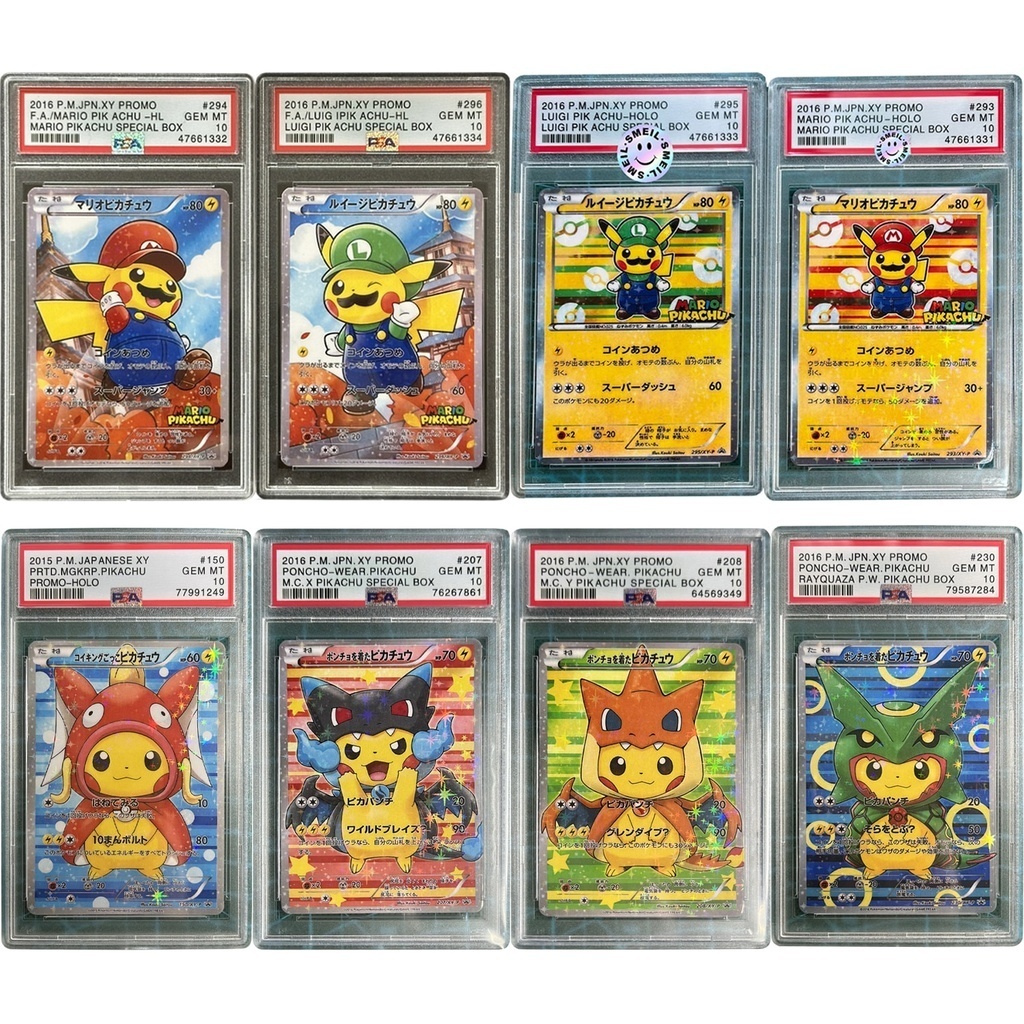 DIY Pokemon PSA Pikachu Dress Up Series Collection Card PTCG Copy ...