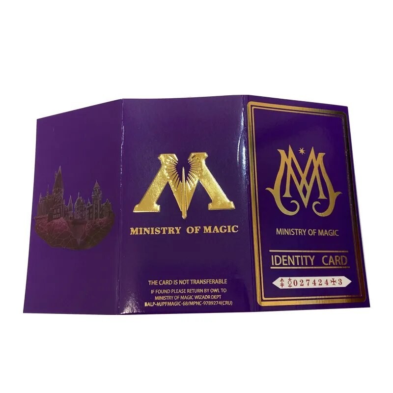 Ministry of Magic Identity card The Map of Wizarding World Cosplay ...
