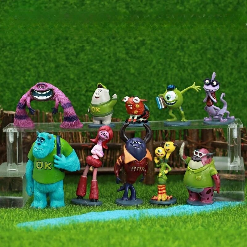 10cm Monsters Inc Monsters University Action Figures Anime Doll Model ...