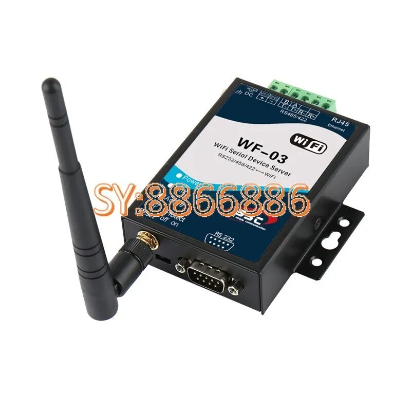 Industrial Serial Port RS422/485/232 To WiFi Serial Server Modbus TCP ...