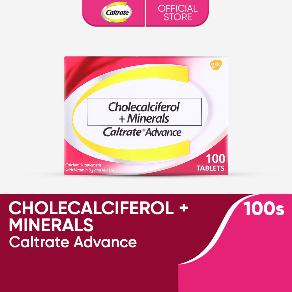 Caltrate Advance Cholecalciferol + Minerals 100s | Shopee Philippines