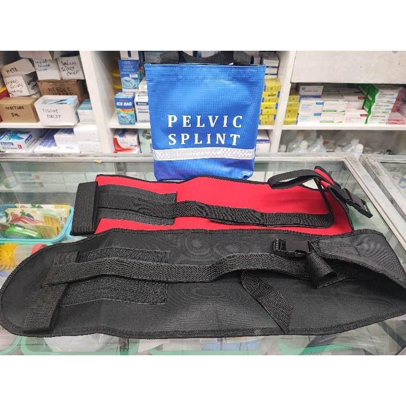 Pelvic Splint Arjustable with Pouch/Bag - Red & Black Colors | Shopee ...