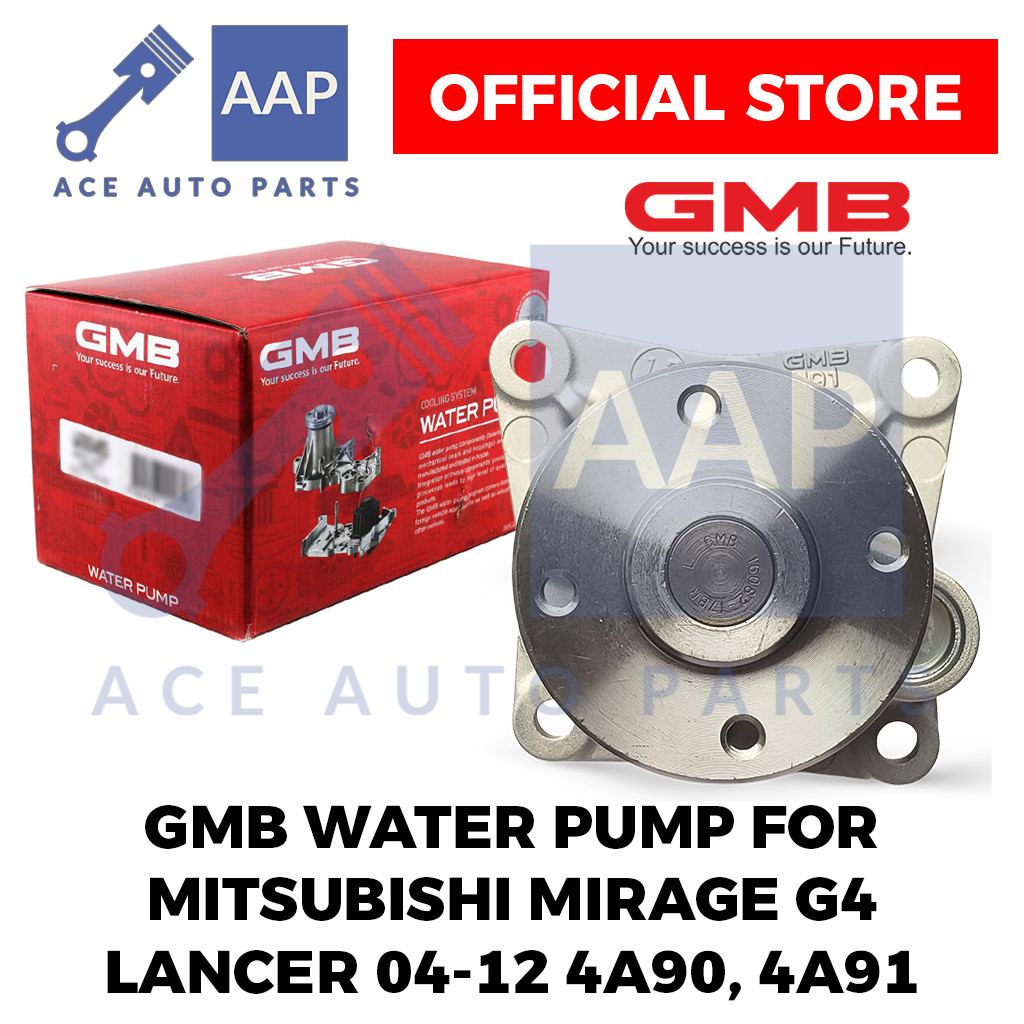 GMB Water Pump for Mitsubishi Mirage G4, Lancer 04-12 4A90, 4A91 ...