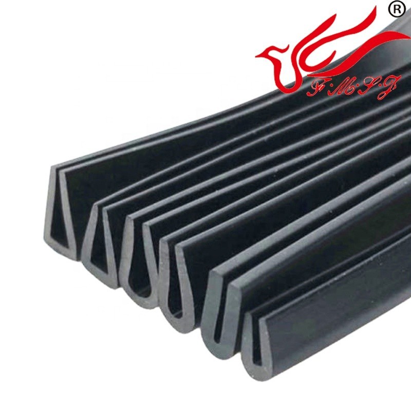 U-shaped rubber Sealing strip edge Shield Encloser Bound for Glass ...