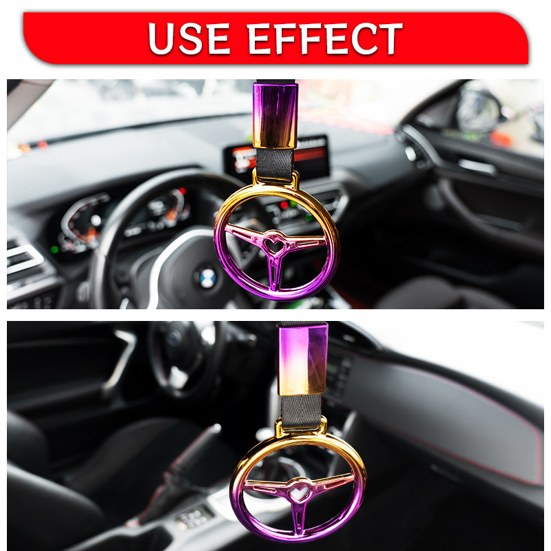 Steering JDM Wheel Shaped Tsurikawa JDM Train Bus Handle Hand Strap ...