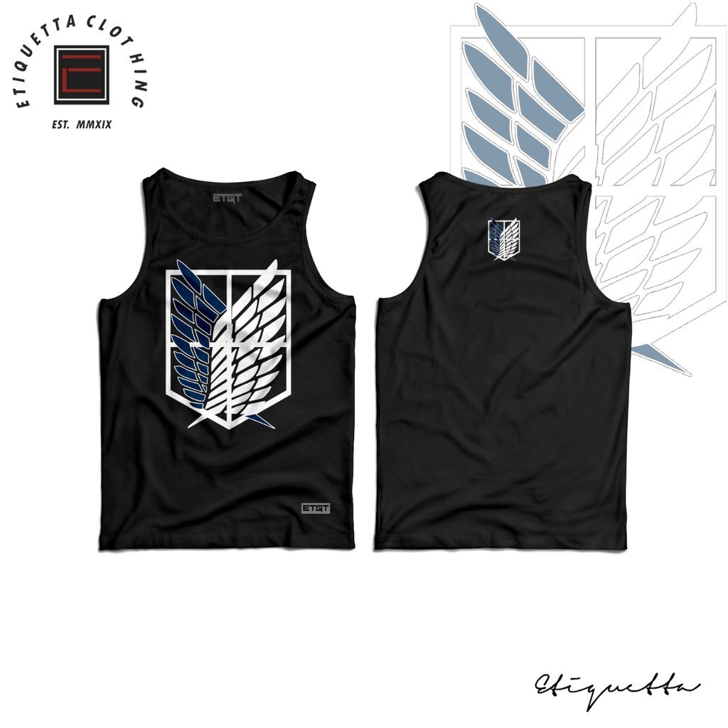 ETQT Worldwide - Unisex - Anime Tank Top - Attack on Titan - Scouting ...