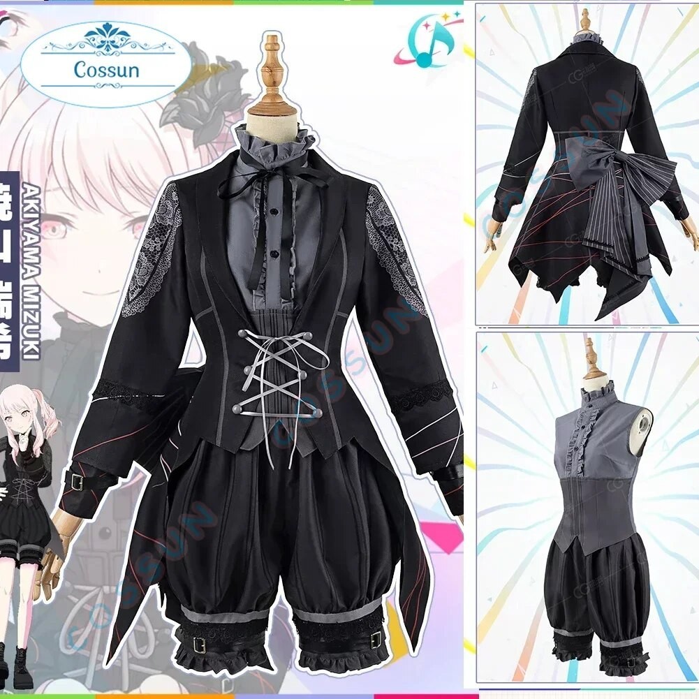 31F Game PJSK Akiyama Mizuk Lolita Dress Cosplay Costume Halloween ...