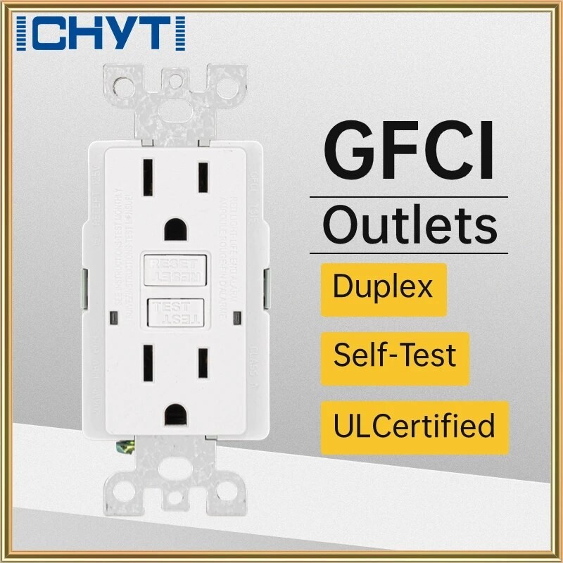 유CHYT GFCI Outlet Tester Circuit Breaker 15A 20A 125V UL Certified ...