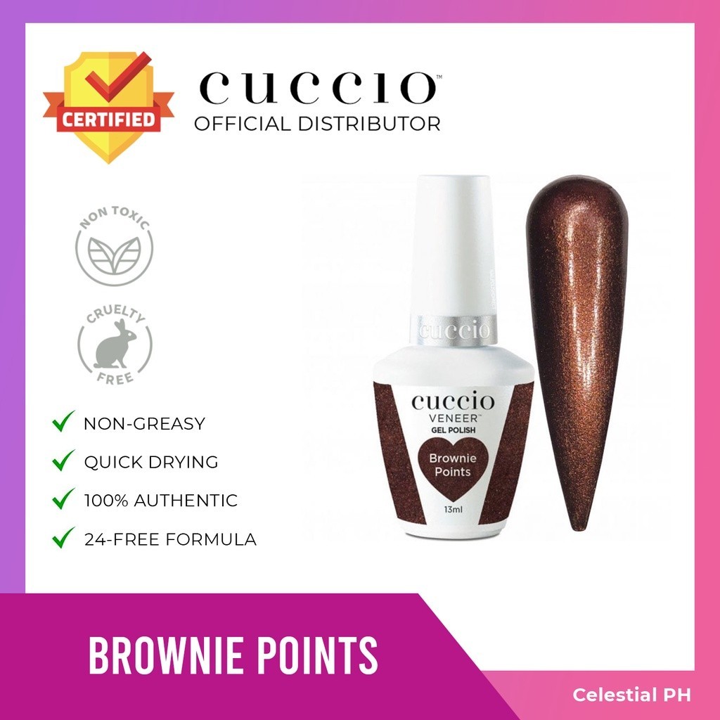 Cuccio Veneer Gel Nail Polish - 13ml - BROWNIE POINTS | Shopee Philippines