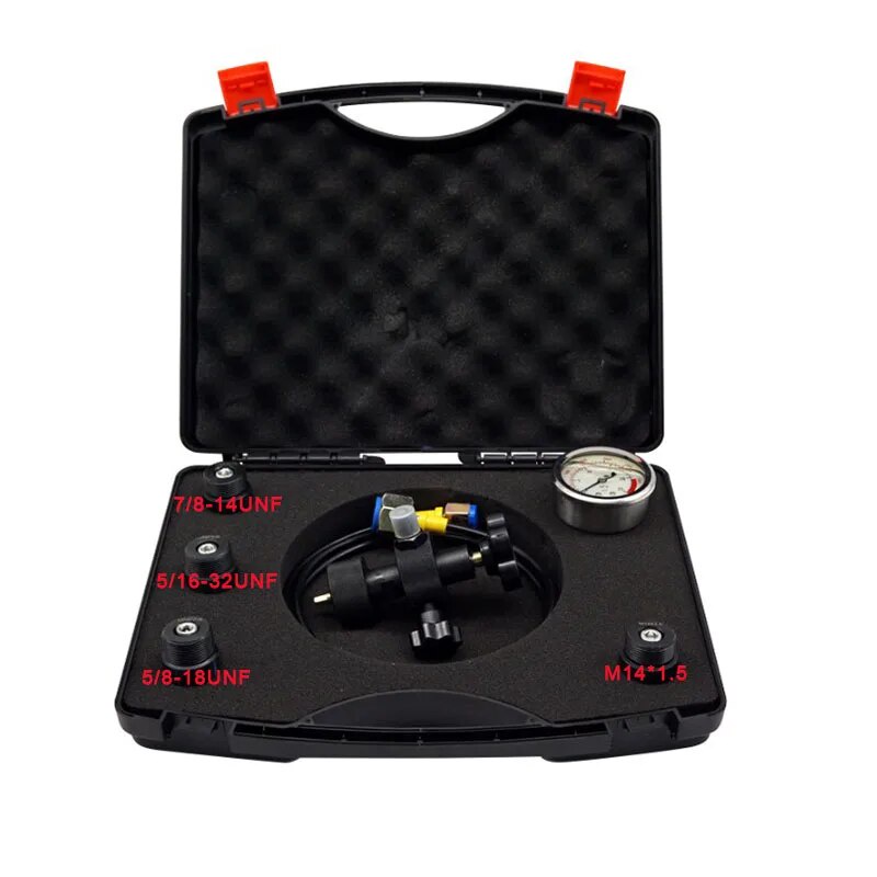 ★Pressure Gauges Test Kit Gauges Set Hydraulic Accumulator Nitrogen ...