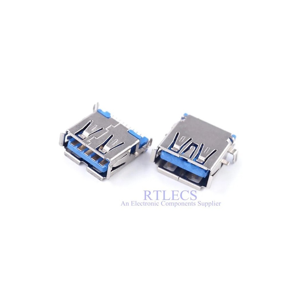 5 PCS Board Edge SMT USB 3.0 TYPE A Receptacle female connector 9 Pins ...