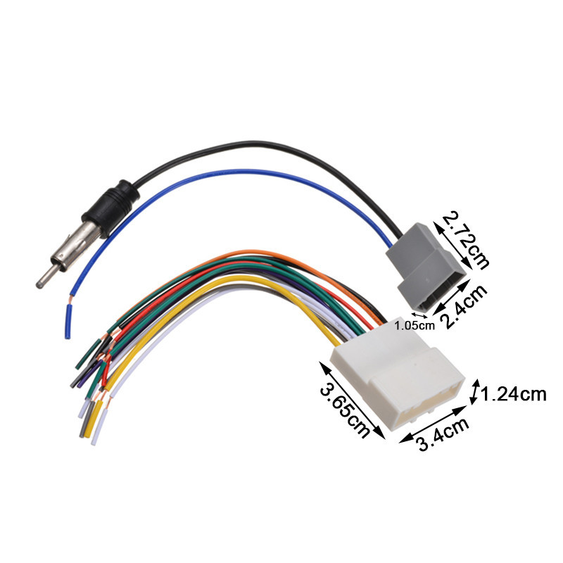 Auto Cables Car DVD Radio Install Stereo Wire Harness Cable Plug ...