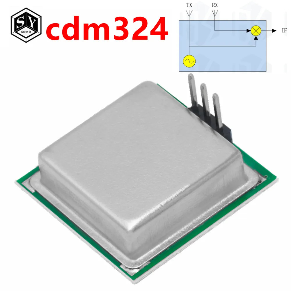Radar Sensor Module Microwave Body Induction Module 24GHz CDM324 Radar ...