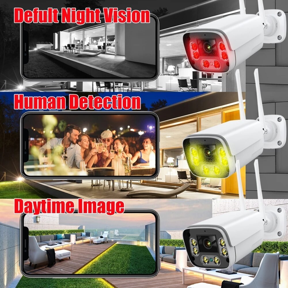 quality goods WIFI Camera Card Metal Audio Way Wireless Bullet Outdoor ...