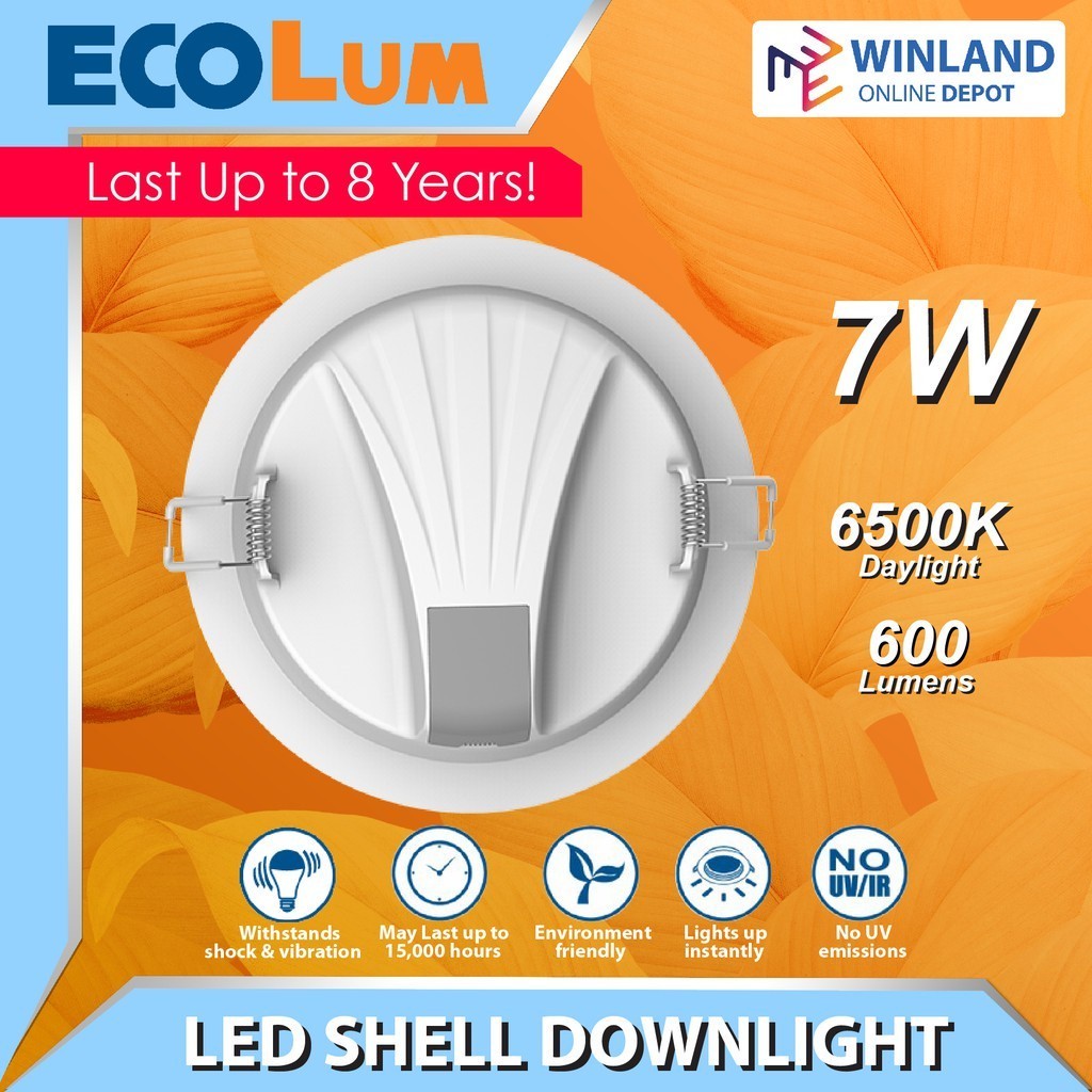 Ecolum by Winland 5 Inches 7 Watts Shell Downlight LED Daylight ...