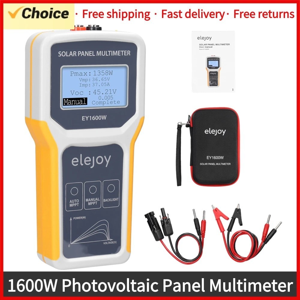 1600W Photovoltaic Panel Multimeter Solar Panel MPPT Tester Open ...