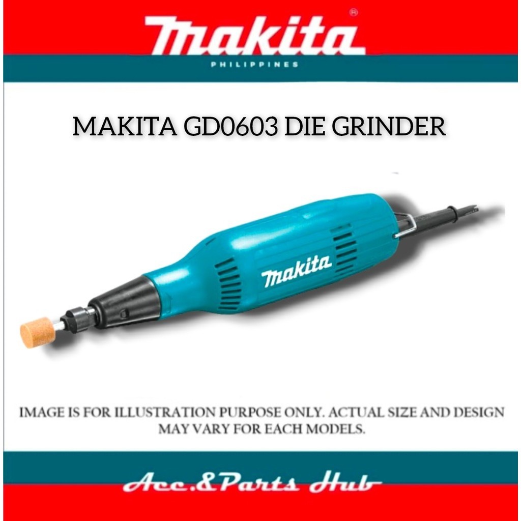 Makita GD0603 Compact Die Grinder 1/4" 240W ERDINOS | Shopee Philippines